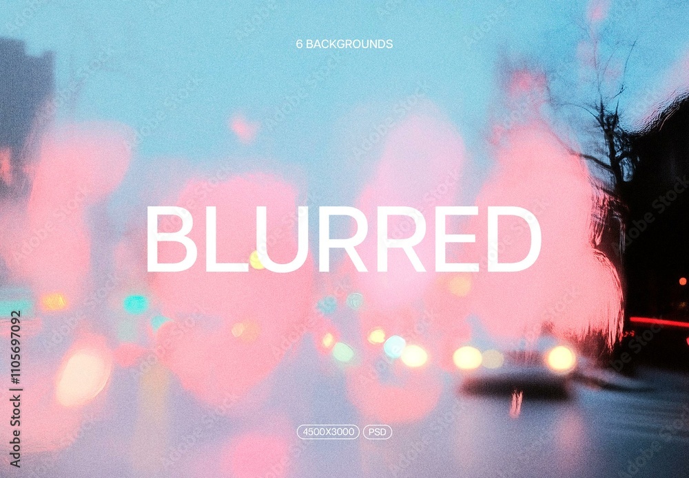 Blurred Visions Backgrounds With Generative AI Stock Template | Adobe Stock