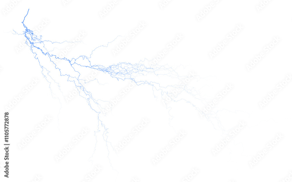 Poster Flashes of Lightning: A series of lightning flashes ...