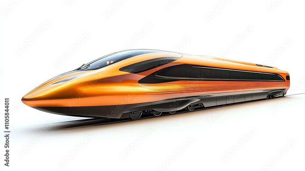 sleek bullet train with modern aerodynamic design illustrations ...