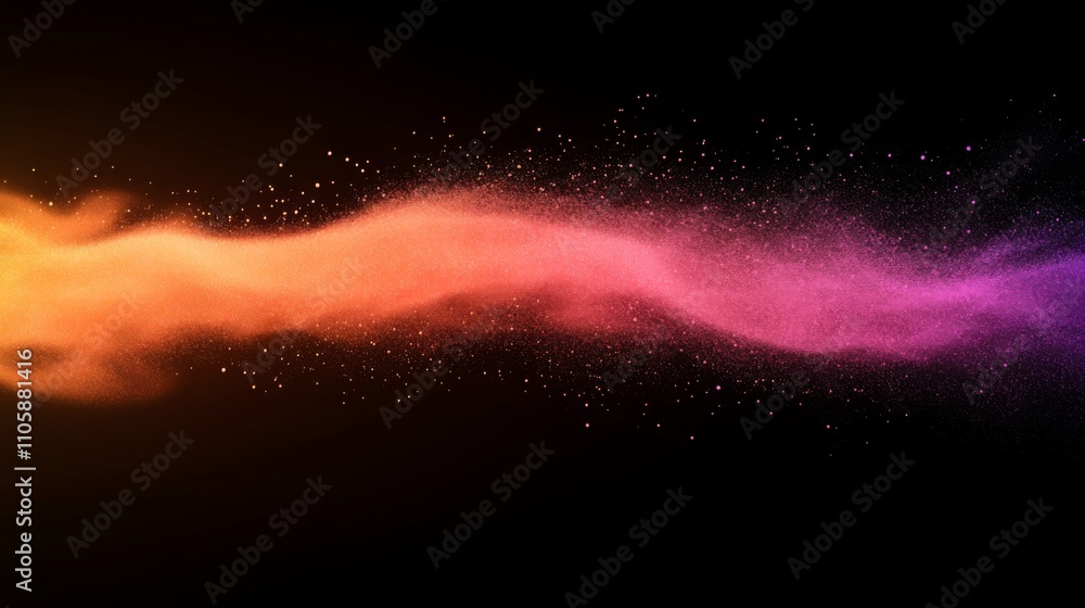 Abstract Colorful Particle Design. Vibrant Colors in a Modern Artistic ...