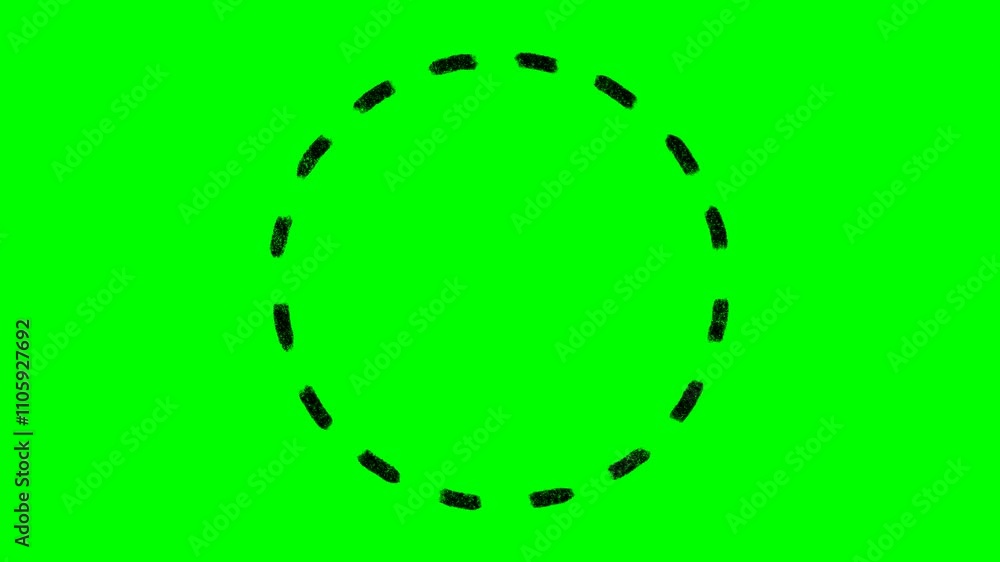 Dotted Circle Moving Right Animation. Highlight Element. Frame-by-Frame ...