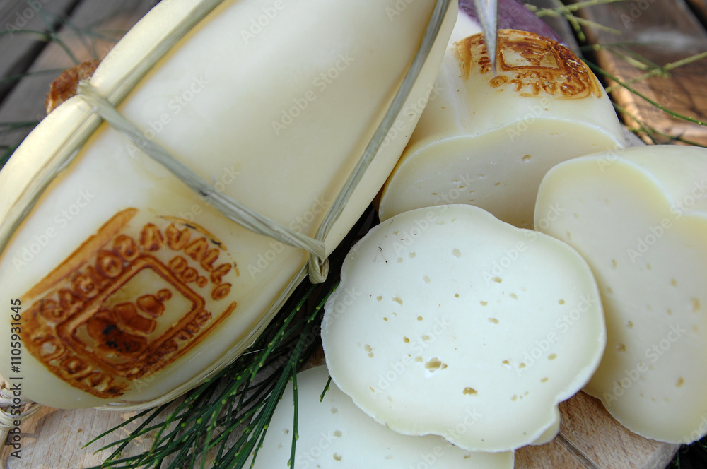 11/11/2023 Sila Calabria Italy. Silano DOP cheese is a typical cheese ...