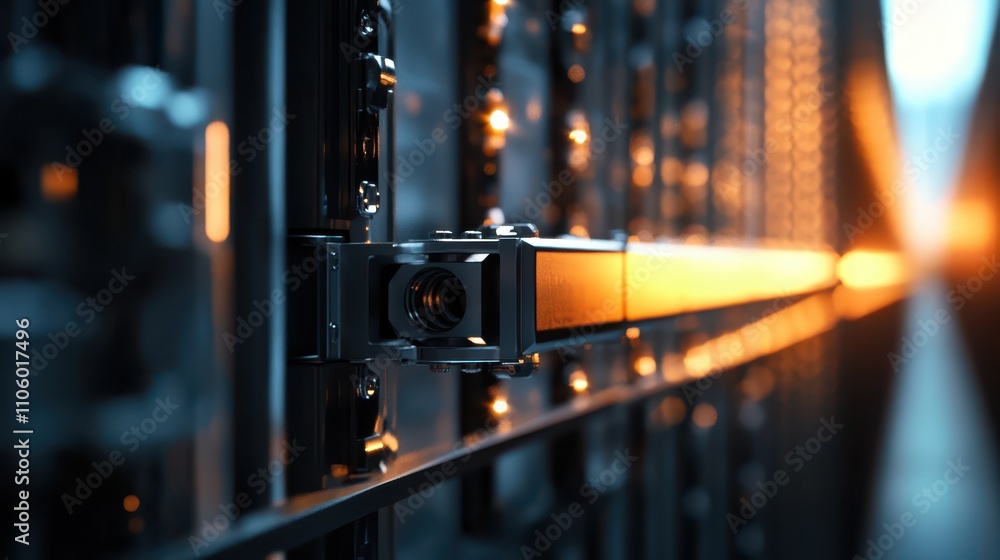 Precision Engineering: Extreme Close-Up of Container Connection ...