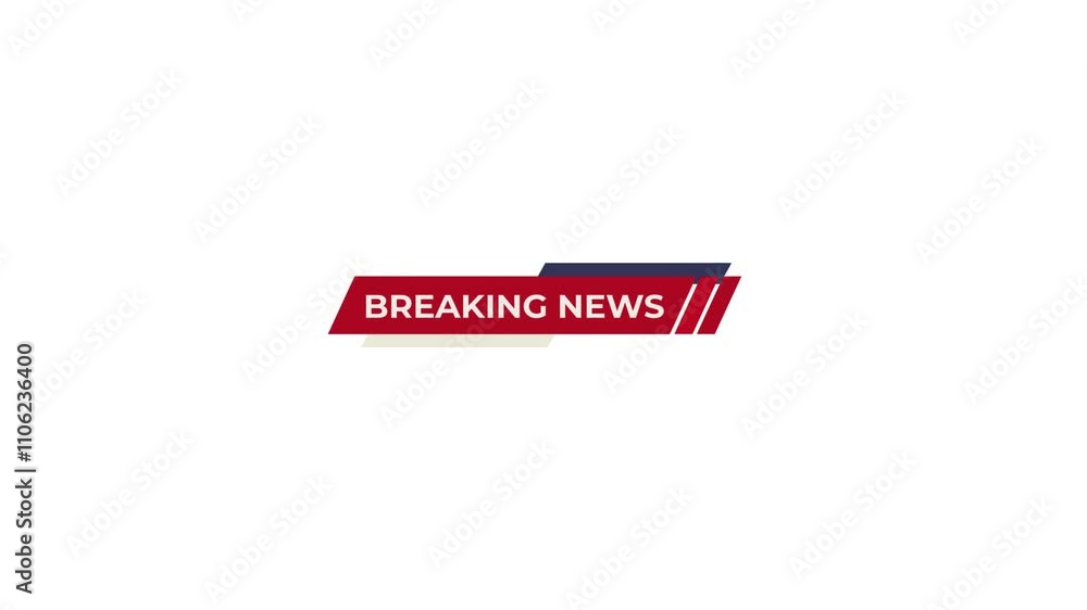 Breaking News - Lower third live breaking news isolated on transparent ...
