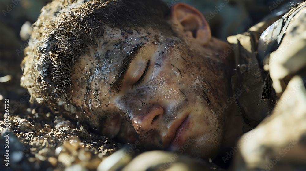 A brave young soldier who fought on the battlefield and tragically lost ...