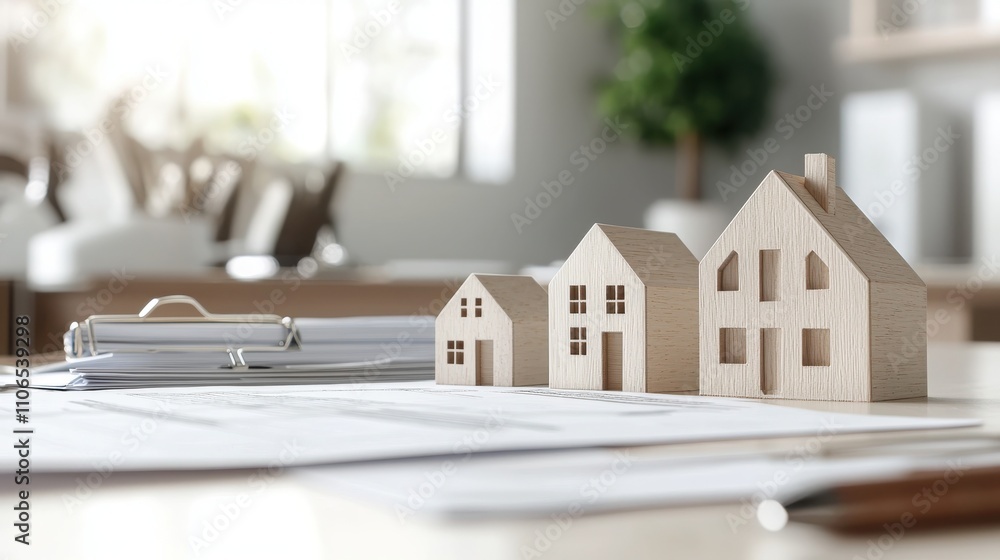 Property investment strategies a sophisticated office desk setup for ...