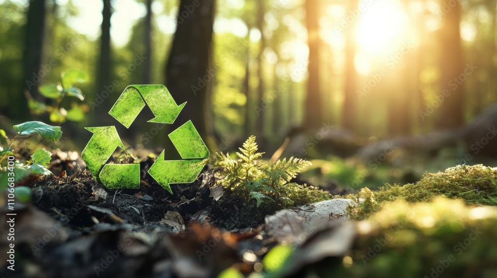 Sustainable practices for eco-friendly living forest environment visual ...