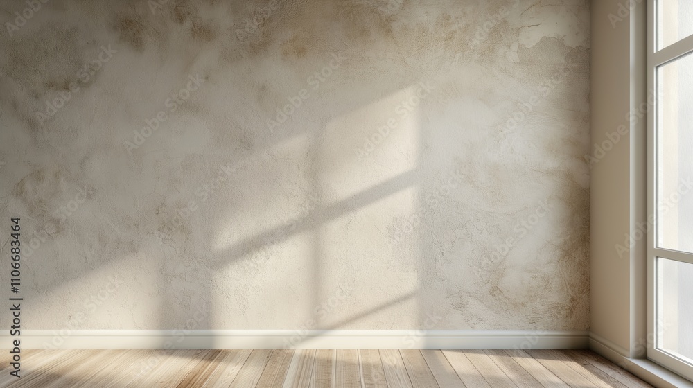 Minimalist Pastel pale light gray empty room interior blank wall ...