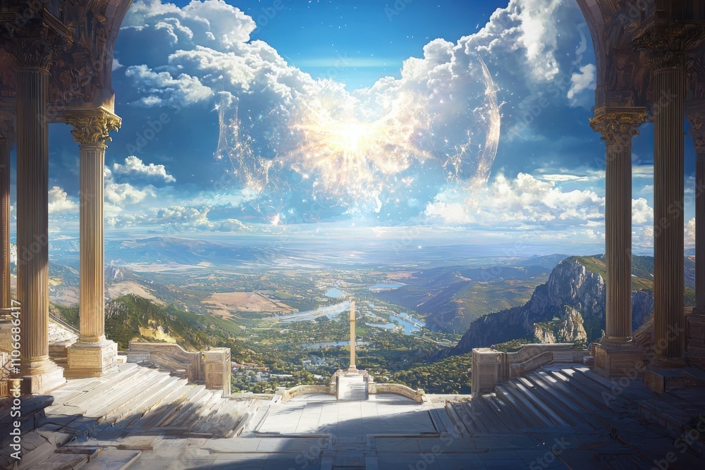 Prophetic revelation of jesus's coming jerusalem temple mystical scene ...