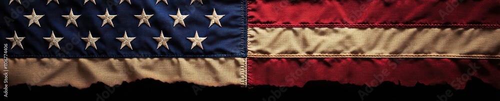 American Flag Closeup - Symbol of National Emblem for USA, High ...