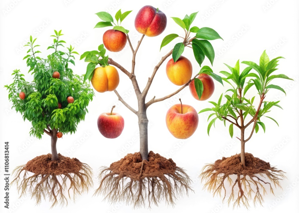 Life Cycle of Peach Tree: From Seed to Ripe Fruits - Night Photography ...