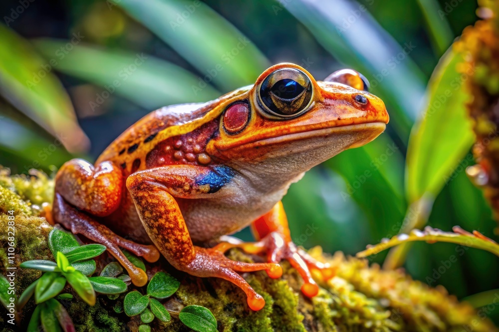 Vibrant Coqui Frog Colors: A Documentary Illustration of Nature's ...