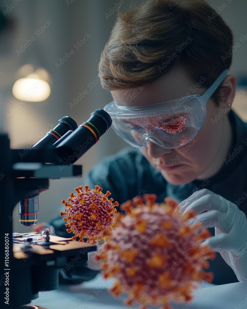 International Day of Epidemic Preparedness, Scientist Examining Virus ...