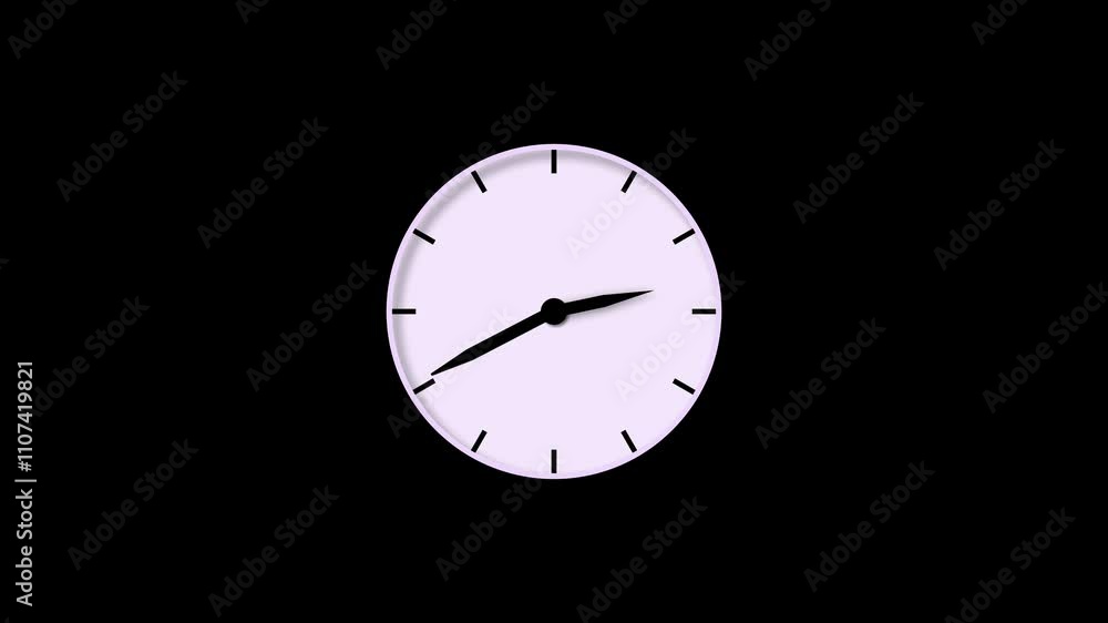 Cartoon clock icon or stop watch. Clock icon countdown with 24-hour ...