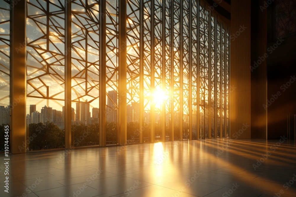 The striking architecture of this exhibition hall boasts large glass ...