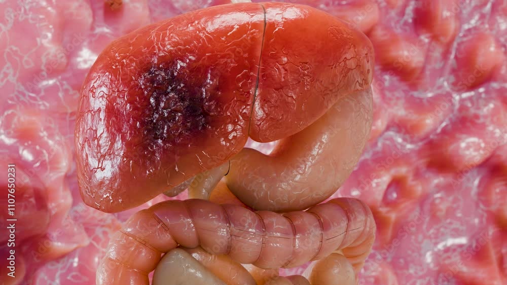 Digestive Organ Liver Cancer, Hepatitis cirrhosis malignant tumor ...