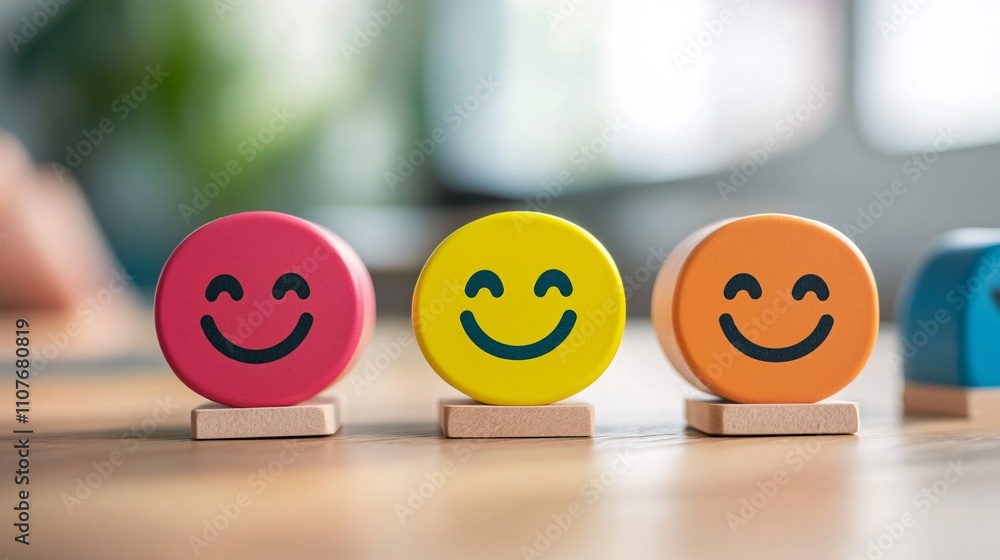 Concept of customer service satisfaction with visual elements ...