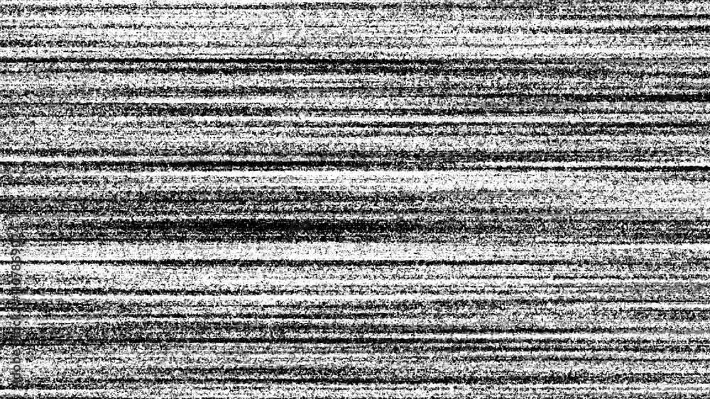 Analog Static Noise texture overlay. TV switch off. Horizontal stripes offset . No signal white ...