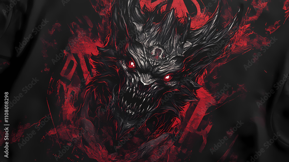 Abyssal champion of the infernal legion - dark gothic and sinister ...