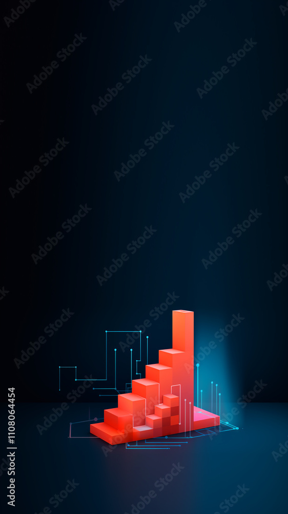 Vertical infographic design with a red and black theme, showcasing a ...