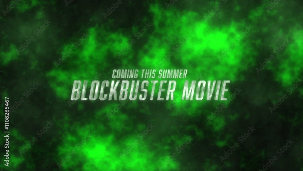 Blockbuster Explosion Grungy Movie Trailer Title Intro Stock Template ...