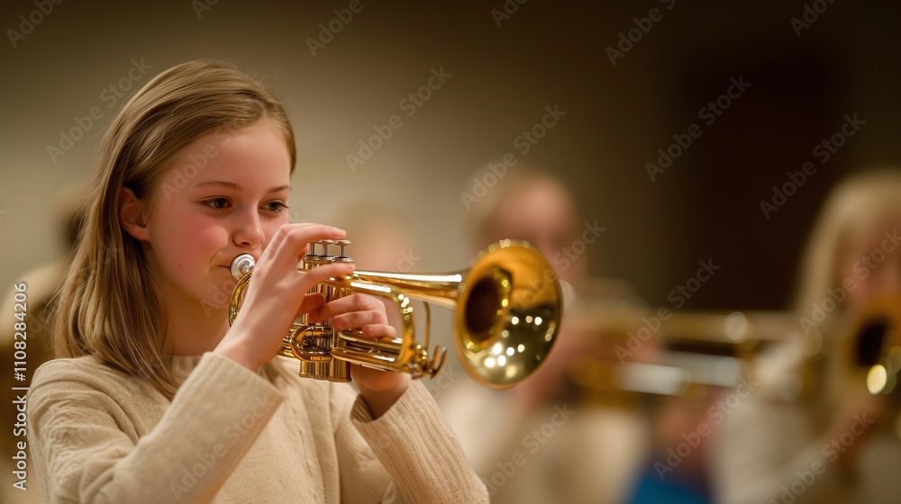 Teenage Trumpet Virtuoso: Capturing the Power of Youthful Talent Stock ...
