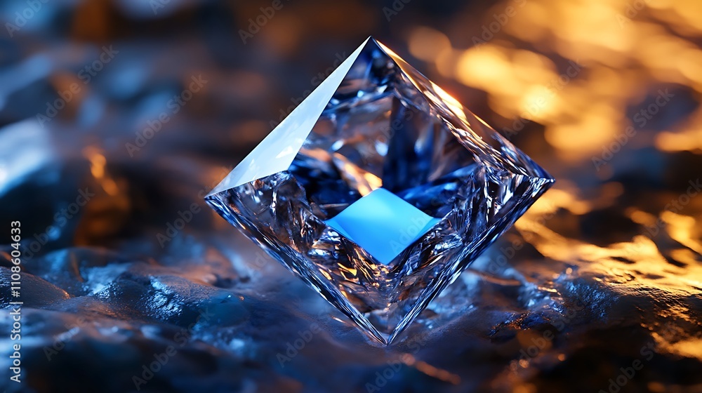 Sparkling Blue Diamond Crystal Jewel Beauty Luxury Elegance ...