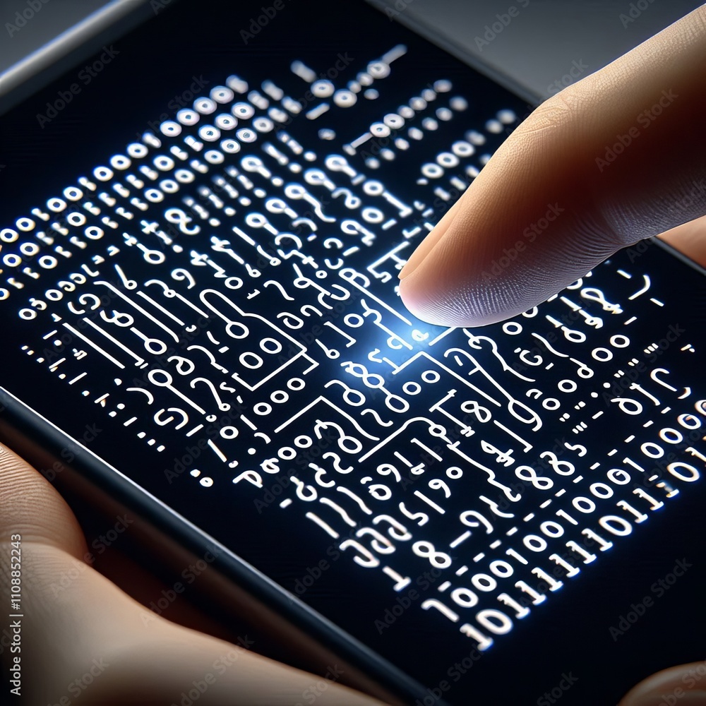 46 ASCII Animation The icon animates through ASCII characters wh Stock ...