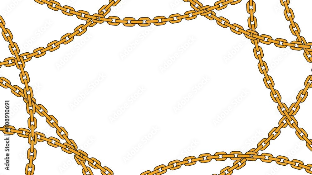chain frame animation, adjustable transparent background, alpha channel ...