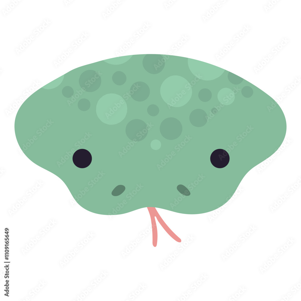 Snake face, cute hat costume accessory hand drawn illustration. Cartoon ...