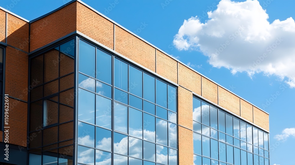 Modern glass facade building urban location architectural photography ...