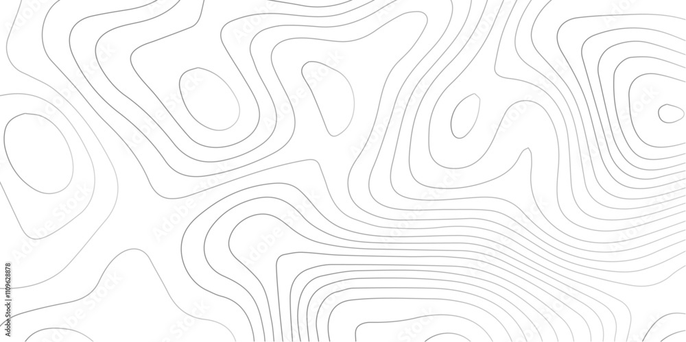 The black grey on white contours vector topography stylized height of ...