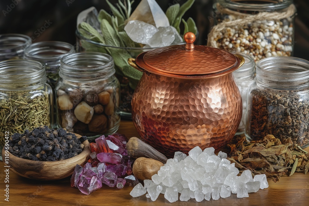 Exploring the ancient alchemical process with a copper cauldron and ...