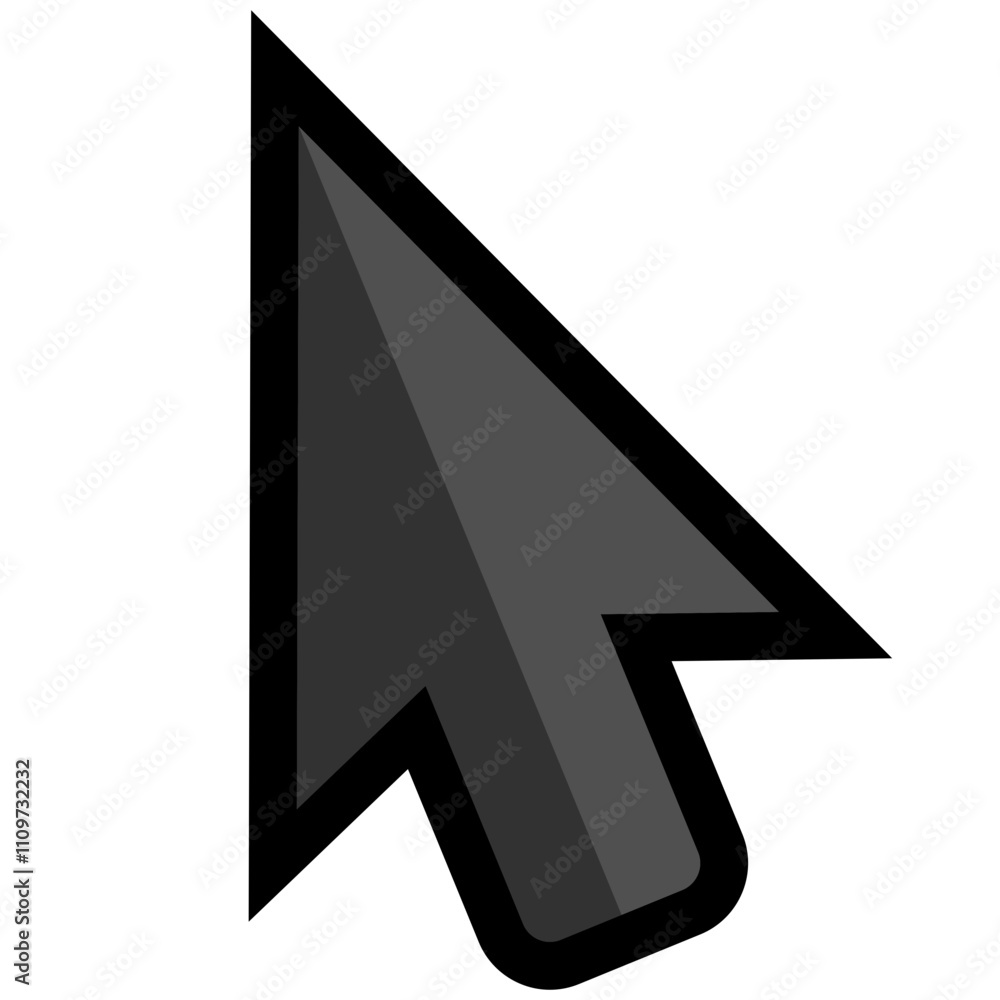 Cursor icon. Computer mouse click cursor arrow icons and loading icons ...