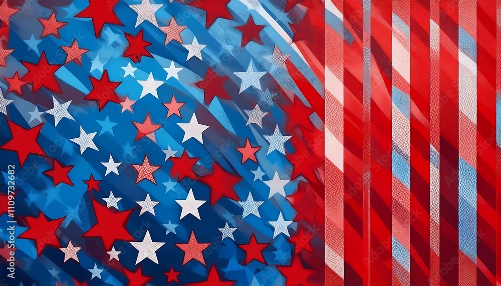 Presidential inauguration day background featuring bold red stripes and ...