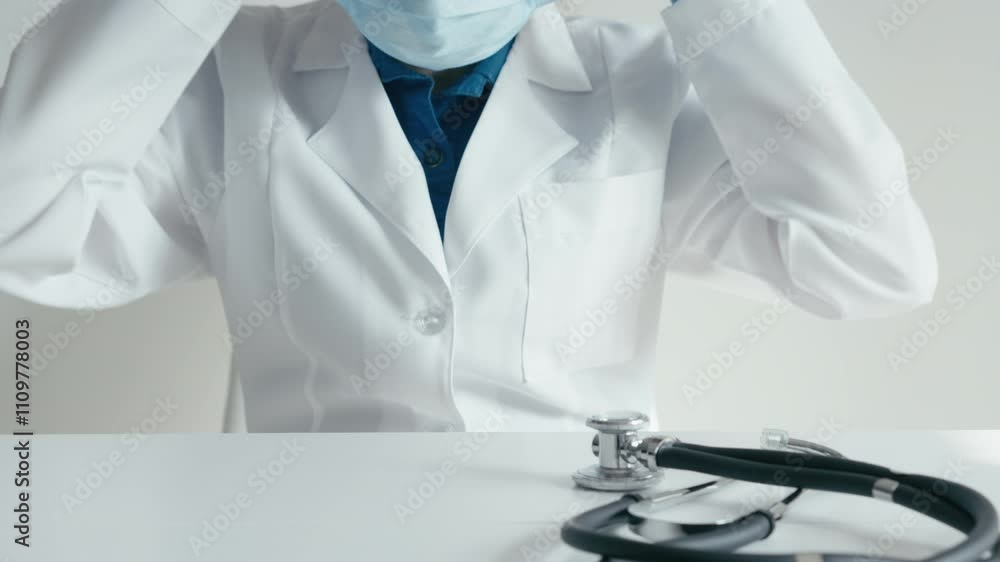 In a clinical environment, a dedicated healthcare professional, wearing ...