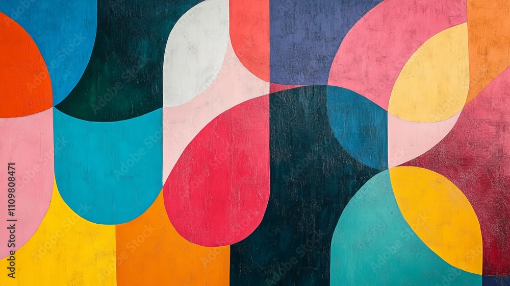 Vibrant geometric abstract art showcasing bold and colorful ... Vibrant geometric abstract art showcasing bold and colorful ...
