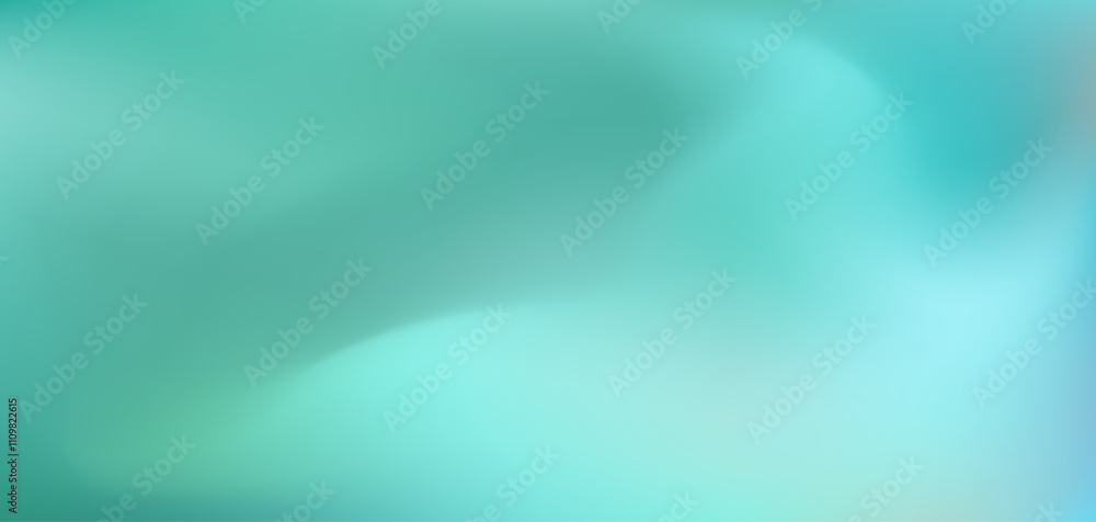 Delicate vibrant calm vector wavy teal green and turquoise blue liquid ...