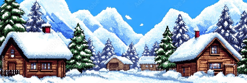 Winter solstice 2024 - 16-bit pixel art style Stock Illustration ...