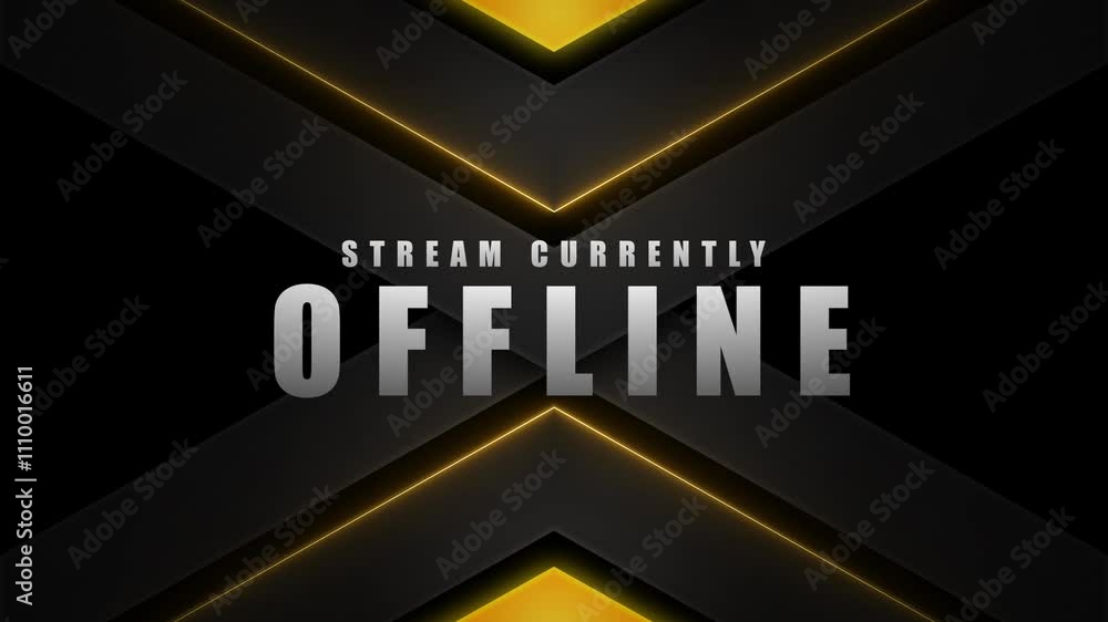 Yellow neon stream overlay, futuristic twitch overlay, stream starting ...