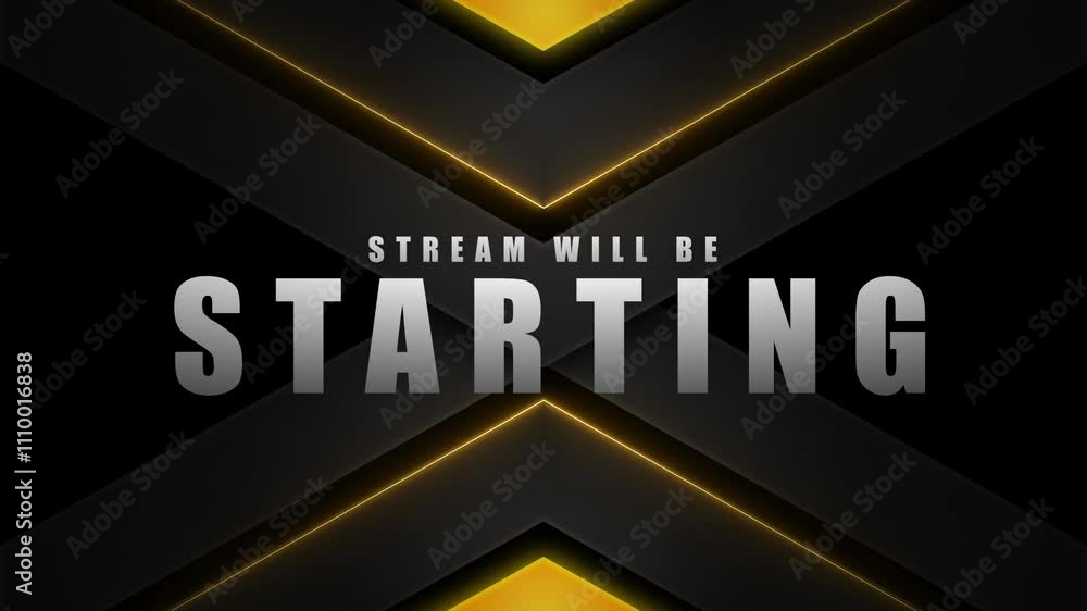 animated stream overlay motion graphic, starting soon screen 素材庫影片 ...