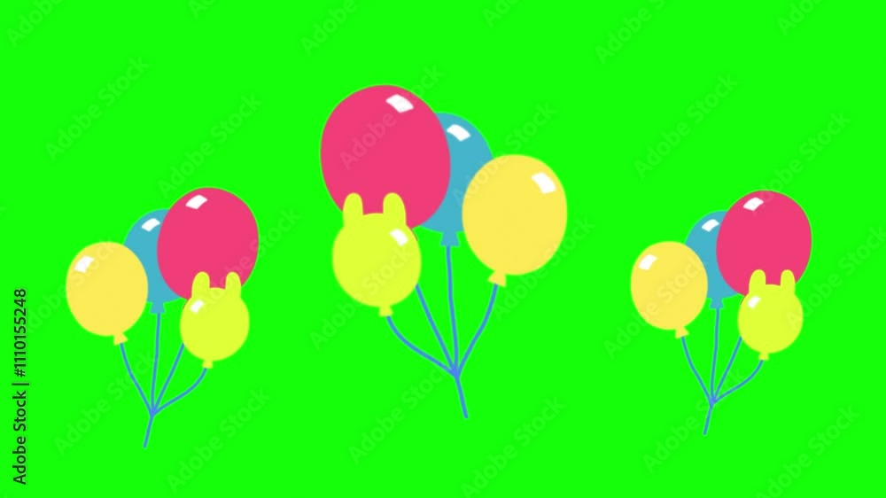 Green screen animation motion graphic with chroma key clip template 4k ...