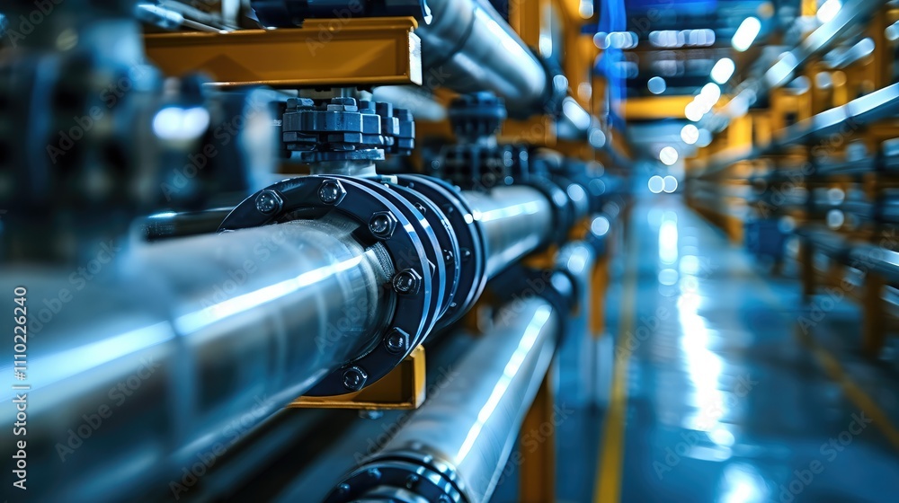 Pipe Racking Systems, They Maximize Storage Efficiency in Engineering Facilities. Stock Photo ...