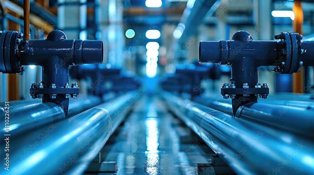 Pipe Racking Systems, They Maximize Storage Efficiency in Engineering Facilities. Stock Photo ...