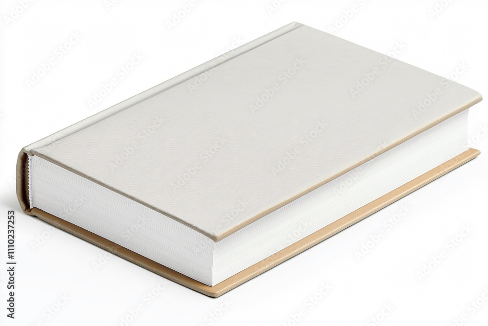 Blank skinny book lying on a flat surface showcasing a minimalist ...