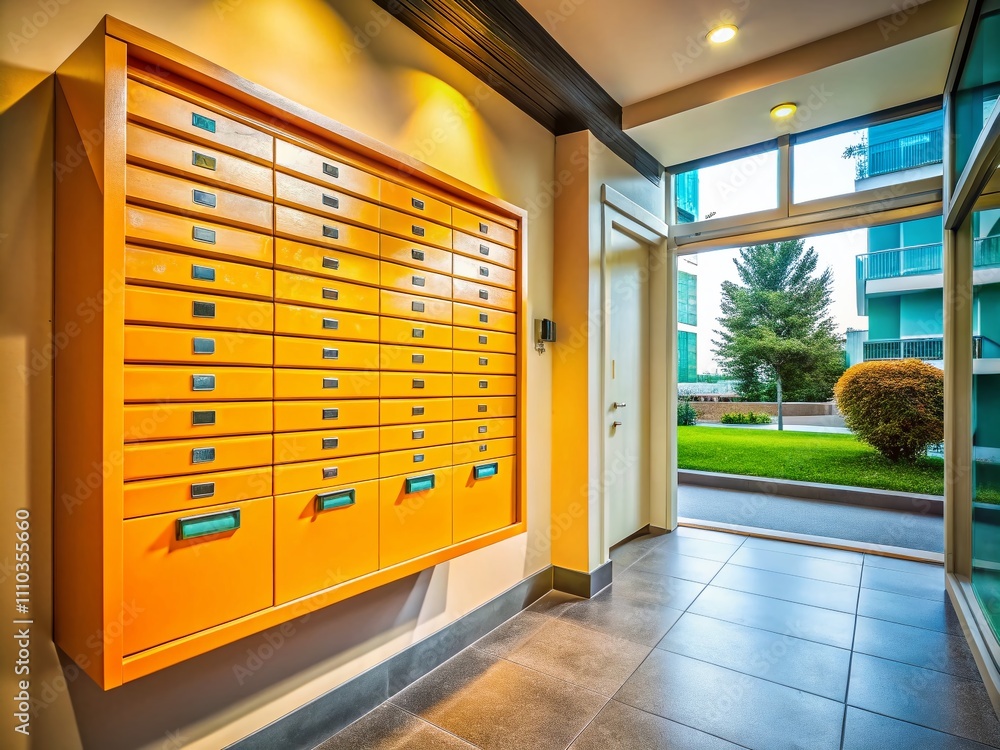 Minimalist Mailbox in an Apartment Building - A Symbol of Communication ...