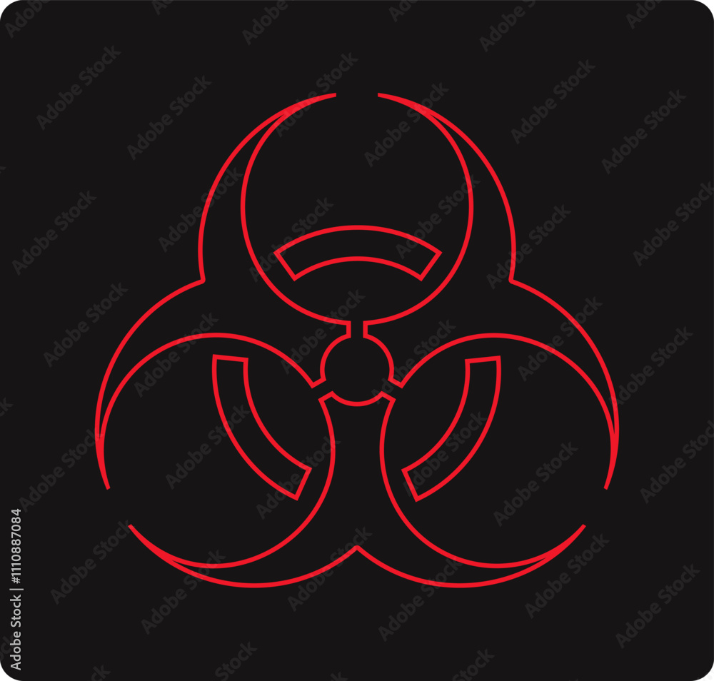 Bio hazard symbol. Quarantine sign. Quarantine zone. Dripping biohazard ...