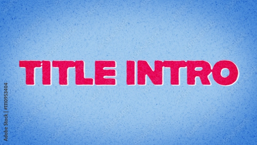 Comic Cartoon Morphing Title Intro Stock Template | Adobe Stock