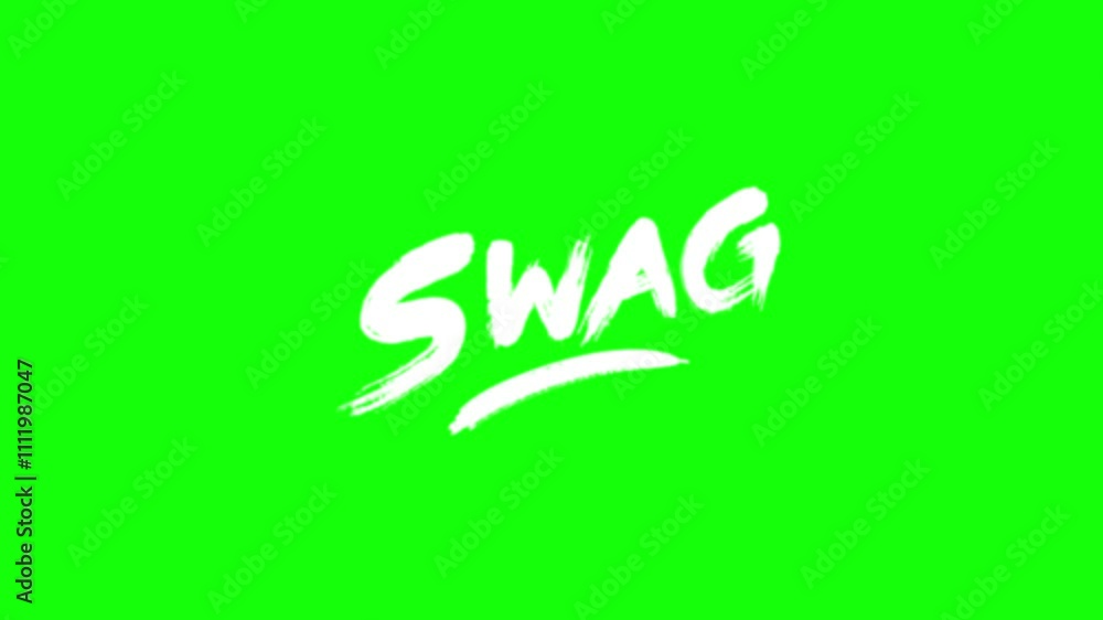 Green Screen text effect pop up animation motion graphic with chroma ...