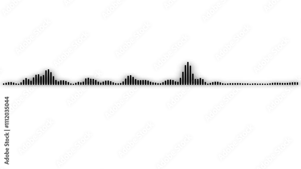 Audio waveform spectrum animation, spectrum audio animation, seamless ...